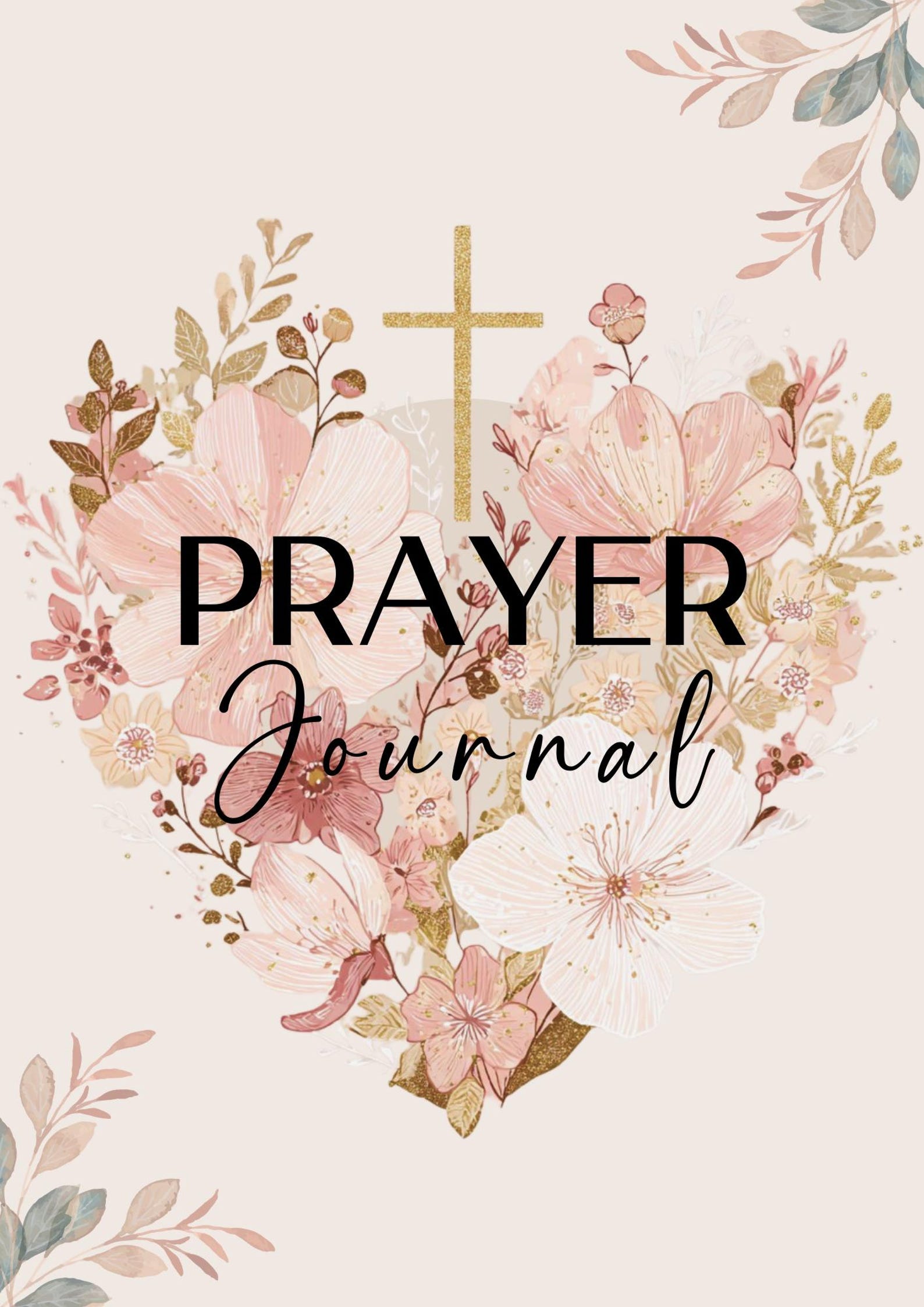 Faith Prayer Journal Printable, Christian Bible Digital Product, Daily ...