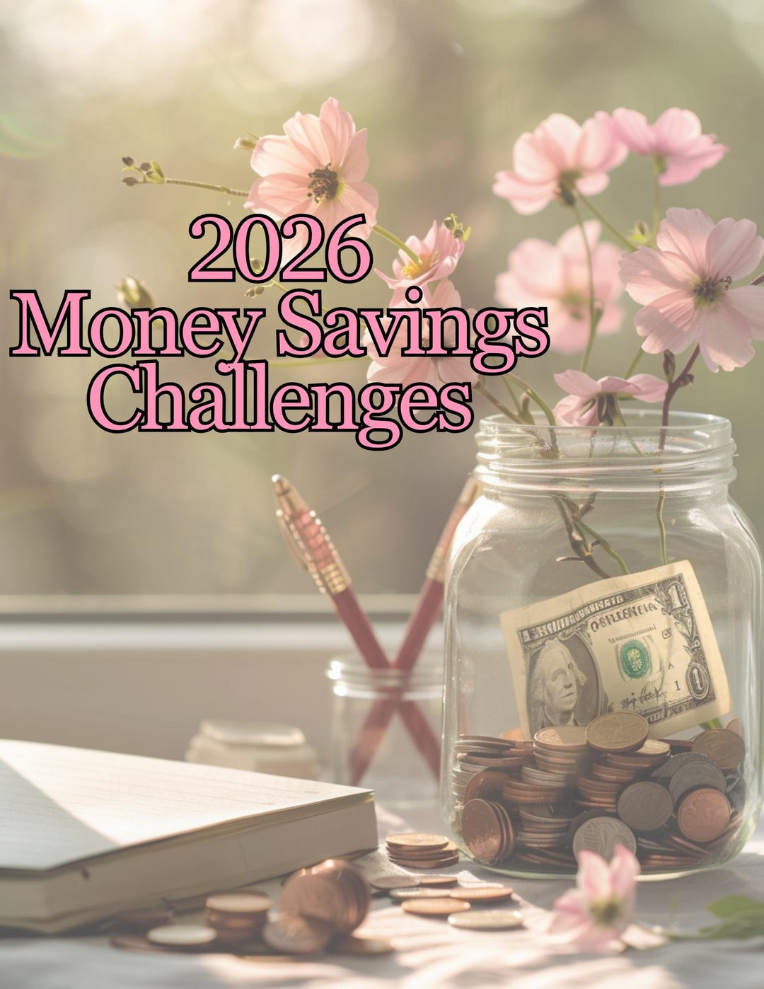 2026 Money Savings Challenge Bundle, Printable Savings Tracker, 77 ...