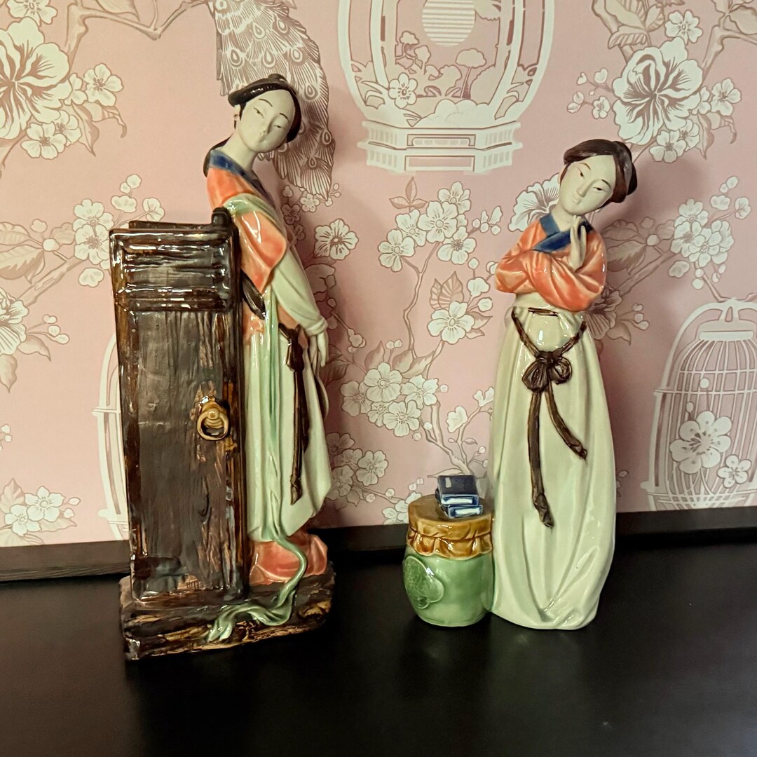 Pair of Shiwan Ware Mid-century Chinese Figurines - Etsy