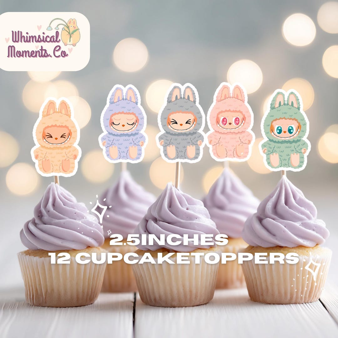 Little Monsters - Have a Seat 12 Cupcake Toppers - Etsy
