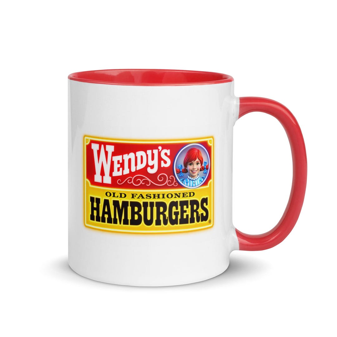 Wendy's Hamburgers Collector Coffee Mug - Retro Vintage Diner Style Cup ...