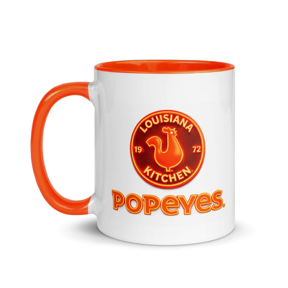 Popeyes Coffee Mug | Louisiana Kitchen Logo Cup - Etsy