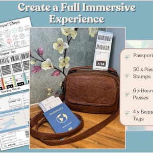 Printable Kids Passport Bundle: Travel Activity Set (PDF Pattern) - Etsy