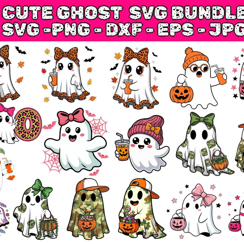 Kawaii Ghost - Etsy