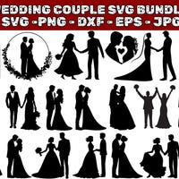 Bride and Groom SVG, Wedding Couple, Wedding SVG, Engagement Svg ...