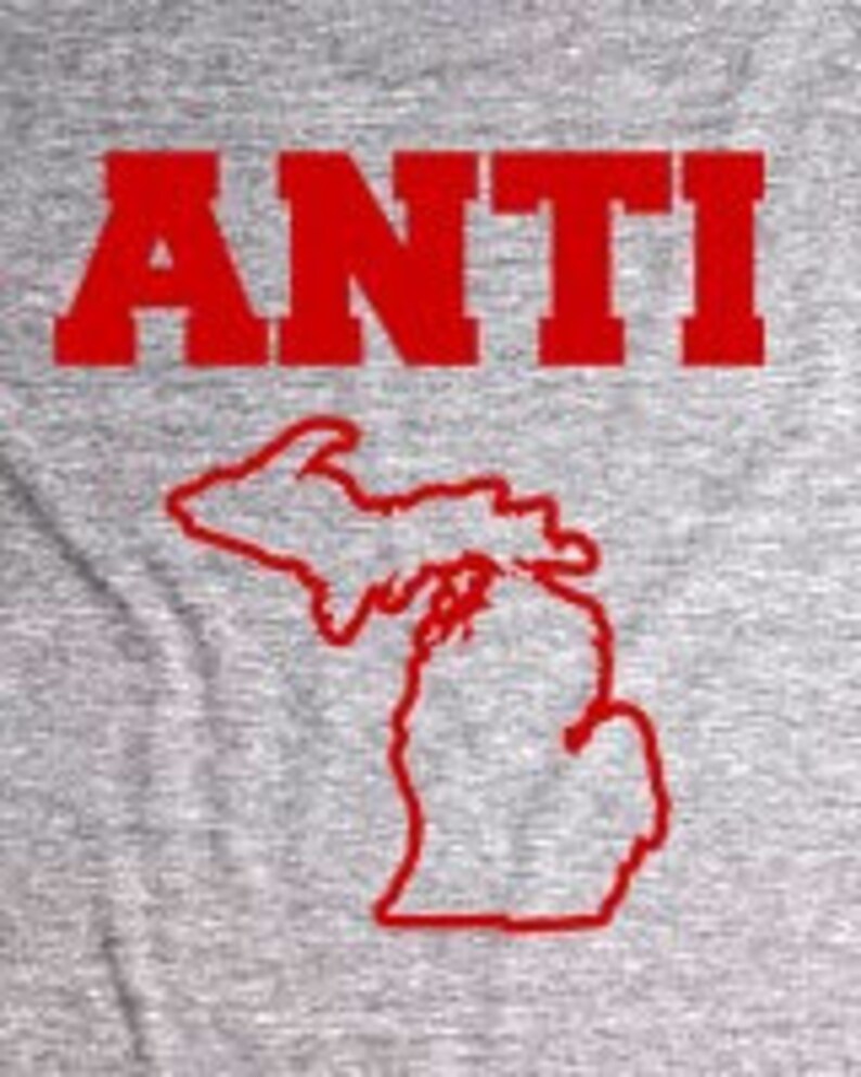 ANTI Michigan / Ohio State Buckeye Fan Tshirt by NIFT Shirts - Etsy
