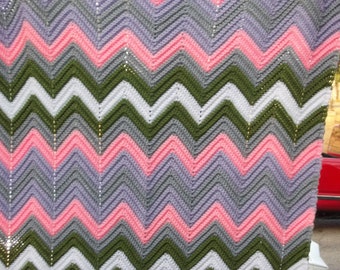 Ripple afghan | Etsy