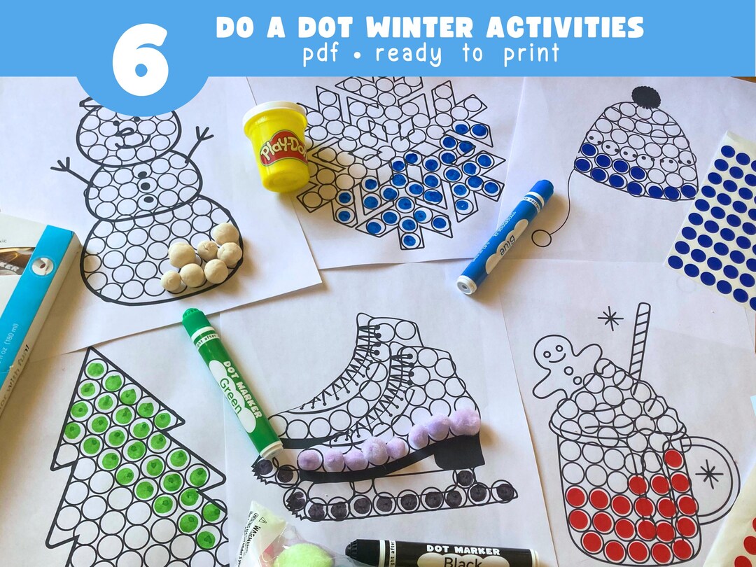 Printable Winter Do-a-dot Activity Pages | Fine Motor Preschool ...