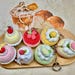 100% Handmade Crochet Basque Cheesecake Charm, Crochet Keychain, Foodie ...