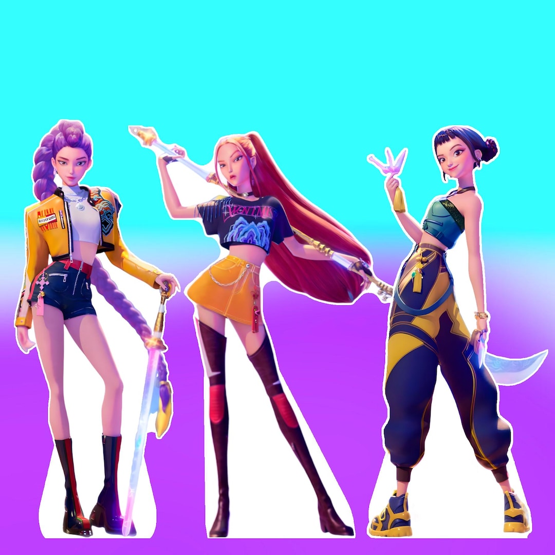 K-pop Demon Hunter - Mira, Zoey, Rumi - Life -size Cardboard Cutout ...