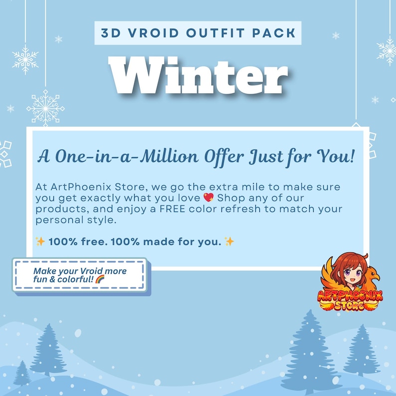 Vroid Winter Dress Outfit Pack | Vtuber Anime Avatar (3D Digital ...