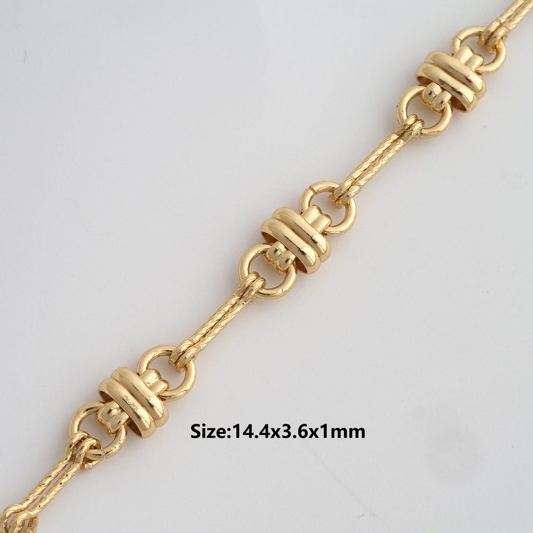 1/5/10 Meter Gold Dainty Chains,18k Gold Filled Semi Finished Chains ...