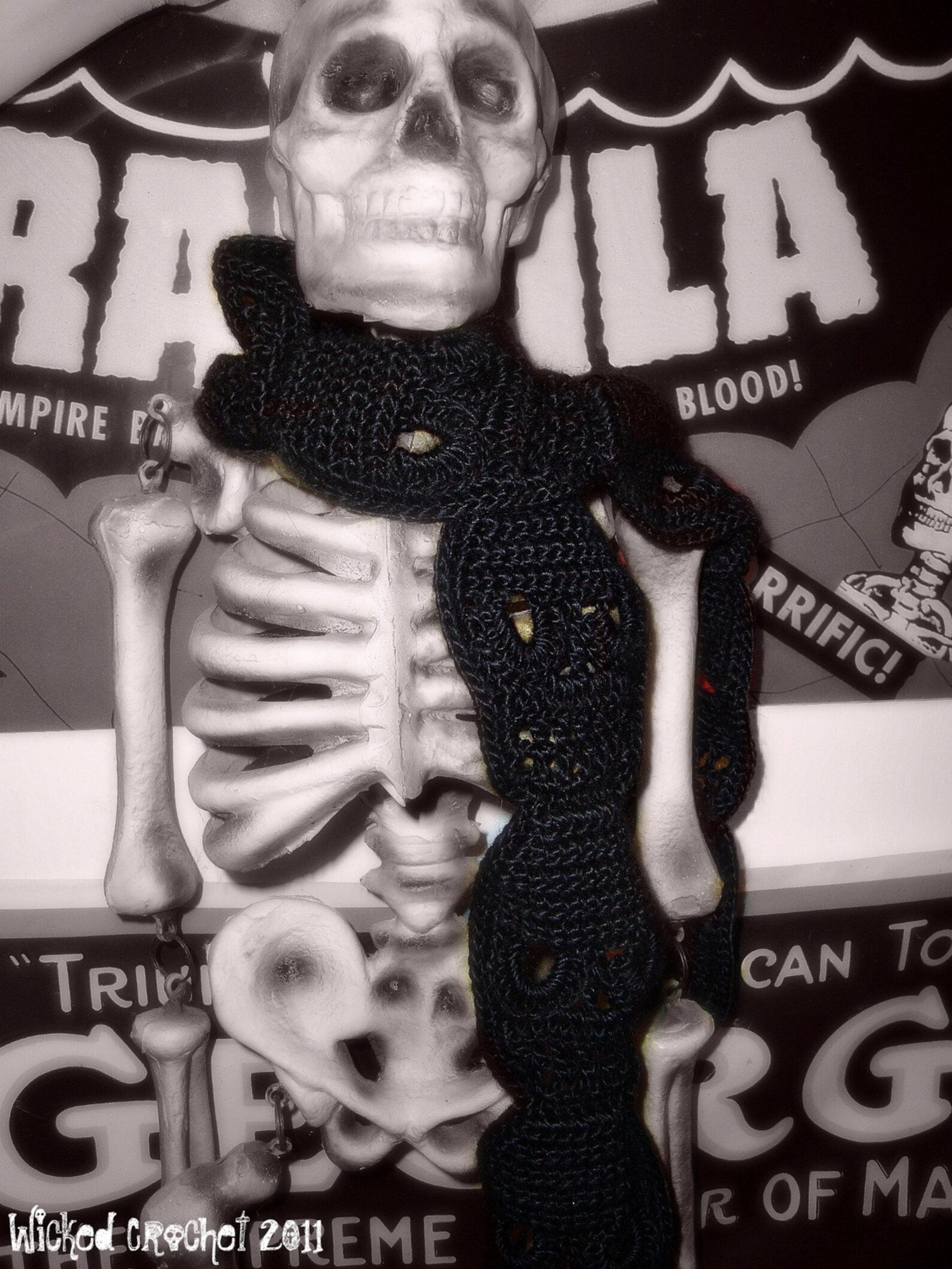 Crochet Skull Scarf Pattern PDF Pattern Instant Download - Etsy