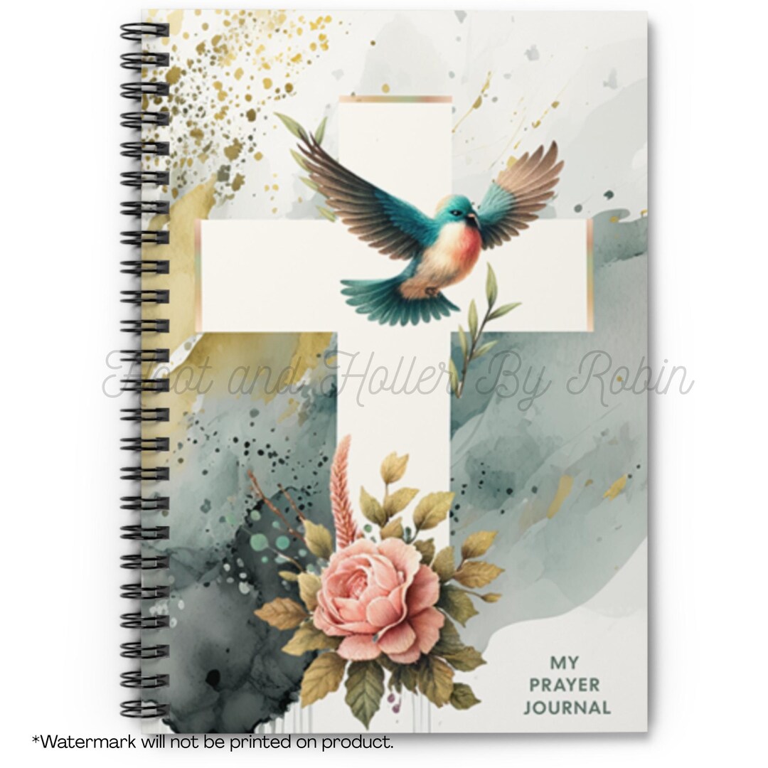 Prayer Journal Spiral Notebook: Christian Diary, Gratitude Notepad - Etsy