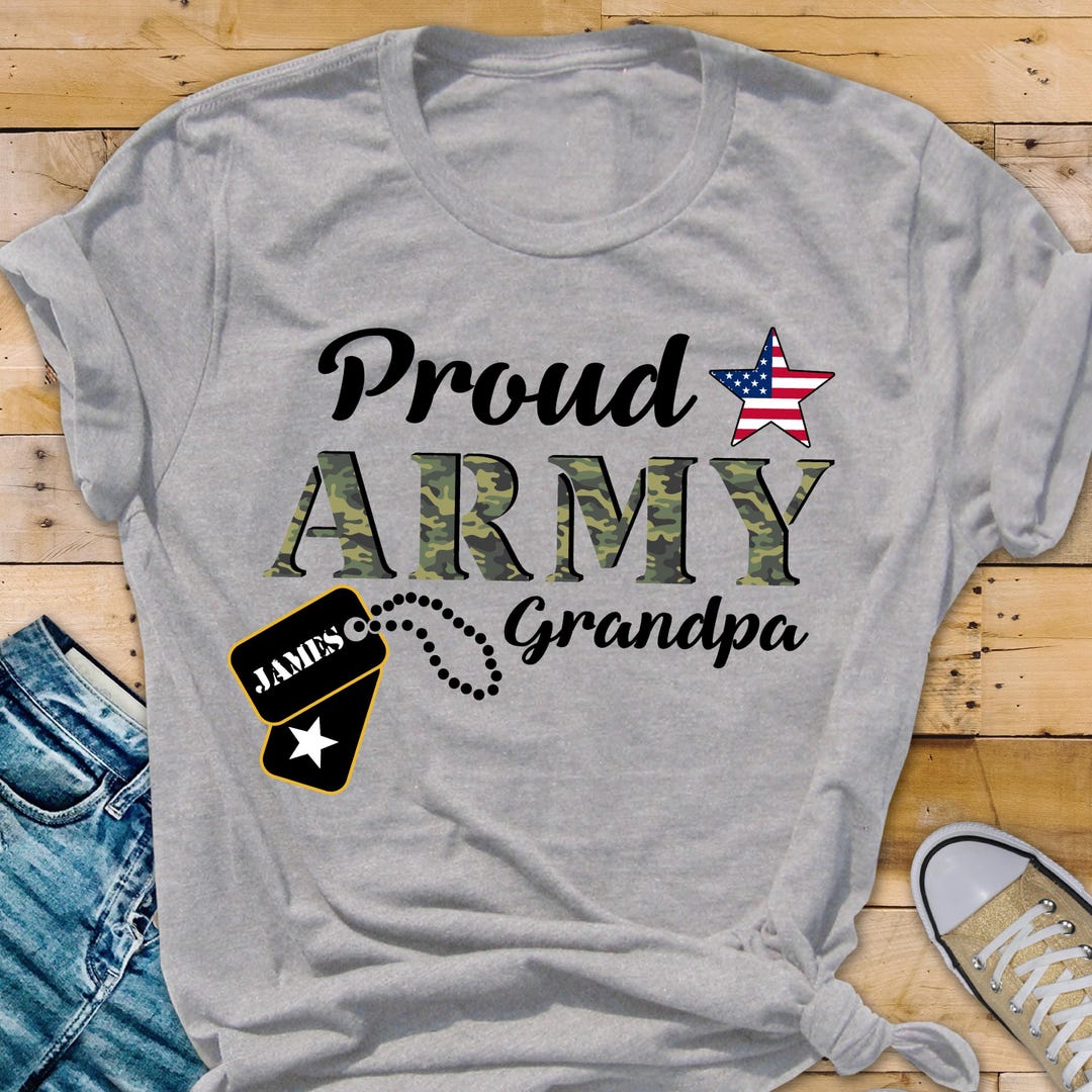 Custom Proud Army Shirt, Personalized Army Family T-shirt, Military Mom ...
