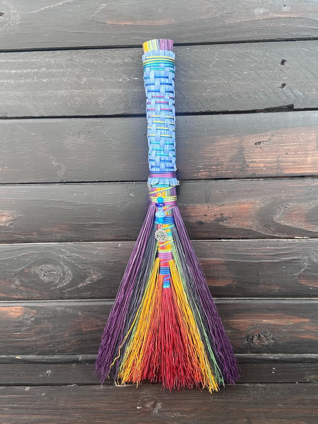 The Prism Keeper | Chakra Witch’s Besom | Handcrafted Rainbow Altar ...