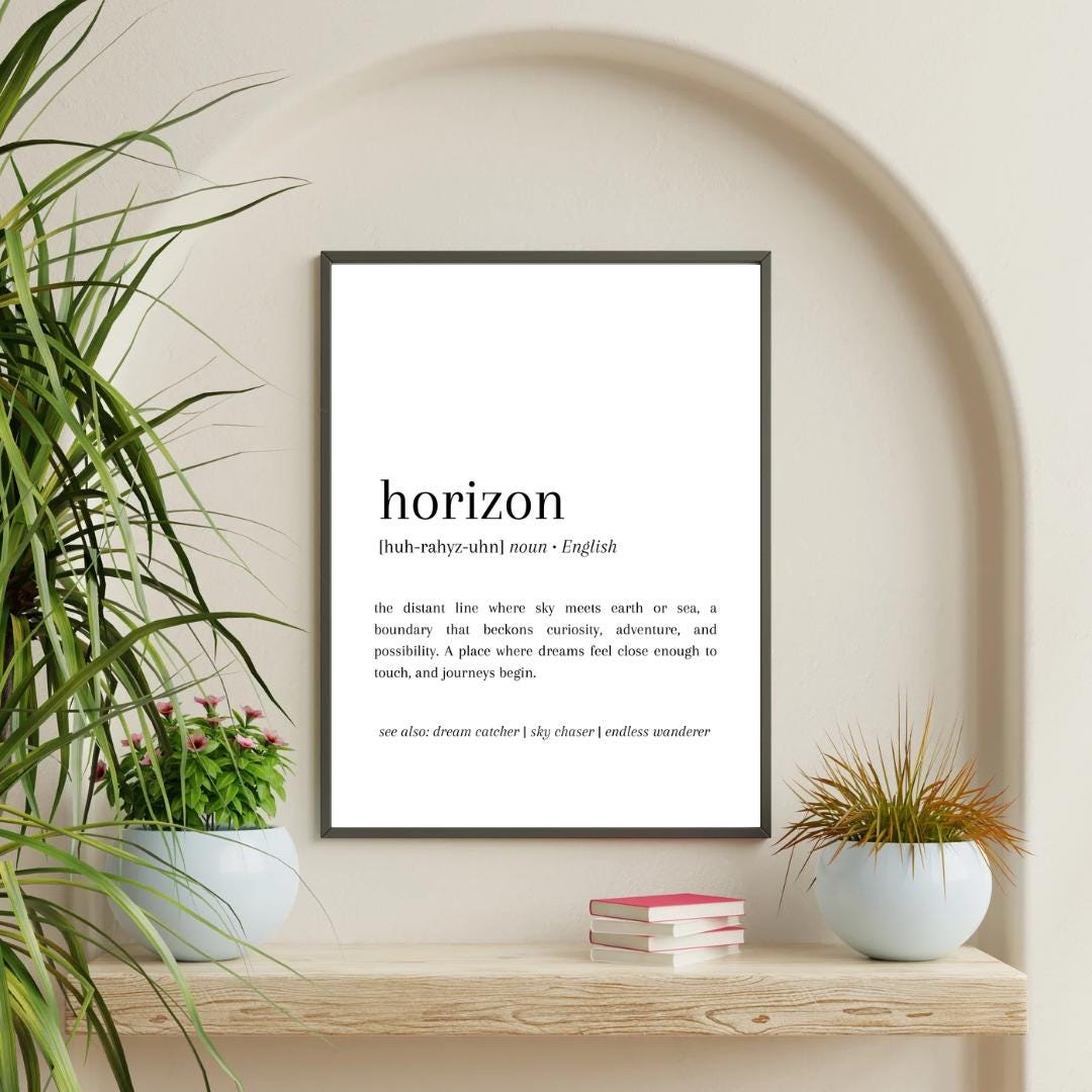 Horizon Wall Art Printable – Motivational Quote Digital Download ...