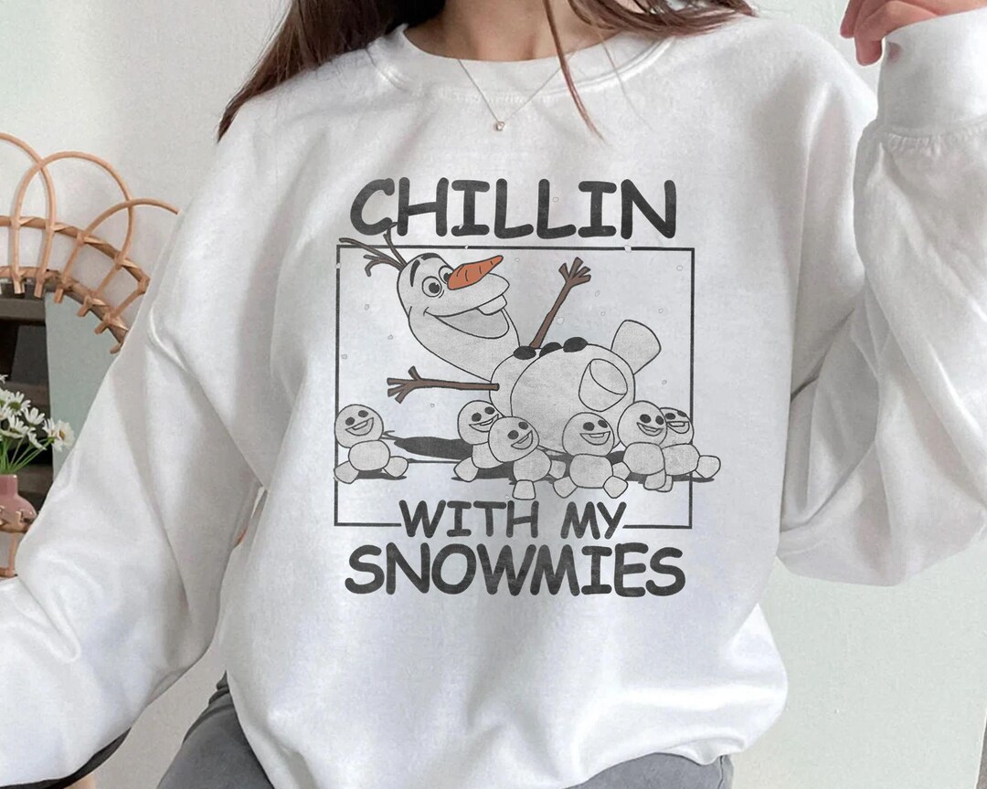 Disney Frozen Olaf Chillin With My Snowmies Portrait Shirt, Disney ...
