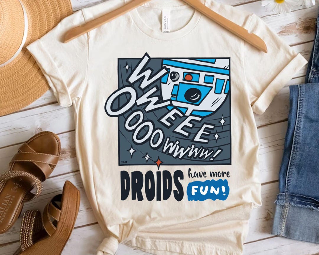 Cute Star Wars R2-D2 Droids Have More Fun Shirt, Galaxy's Edge Holiday ...