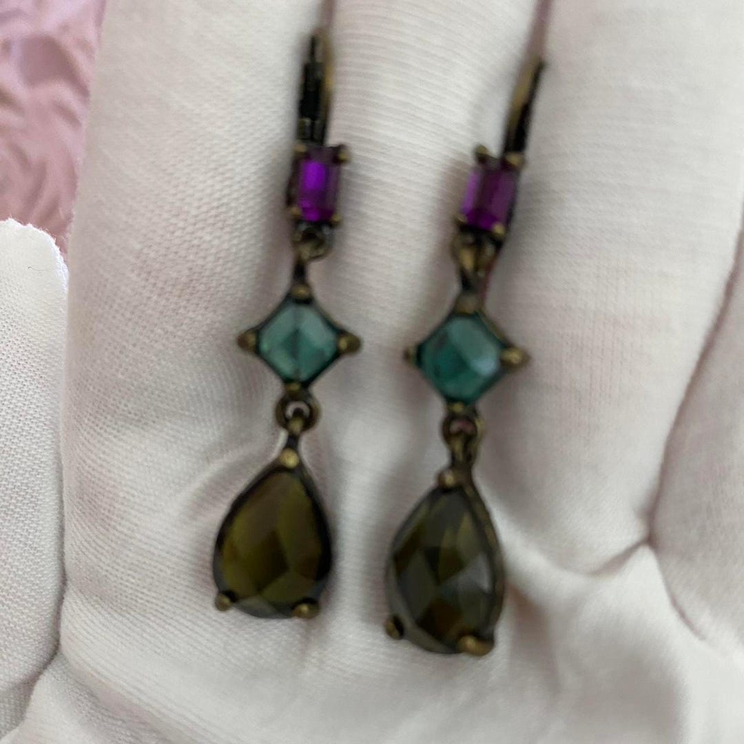 Vintage Avon NR Nina Ricci Avon Geometric Linear Earrings - Etsy