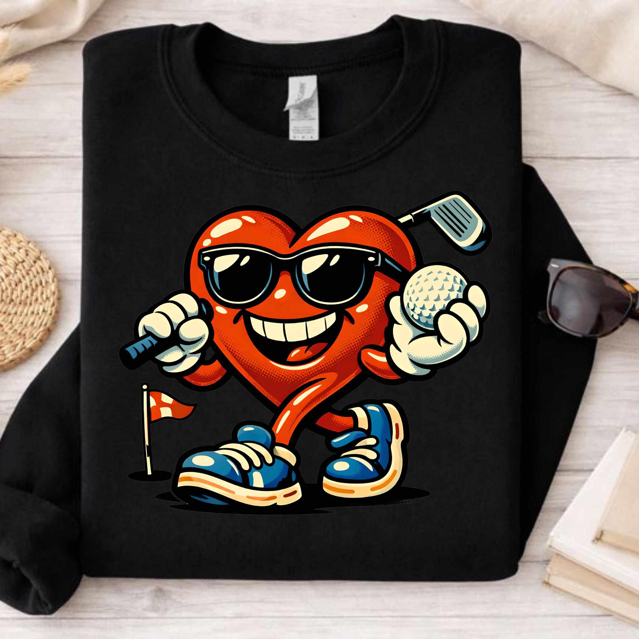 Sports Valentine PNG Bundle | 5 Sports Clipart | Heart Mascot Design ...