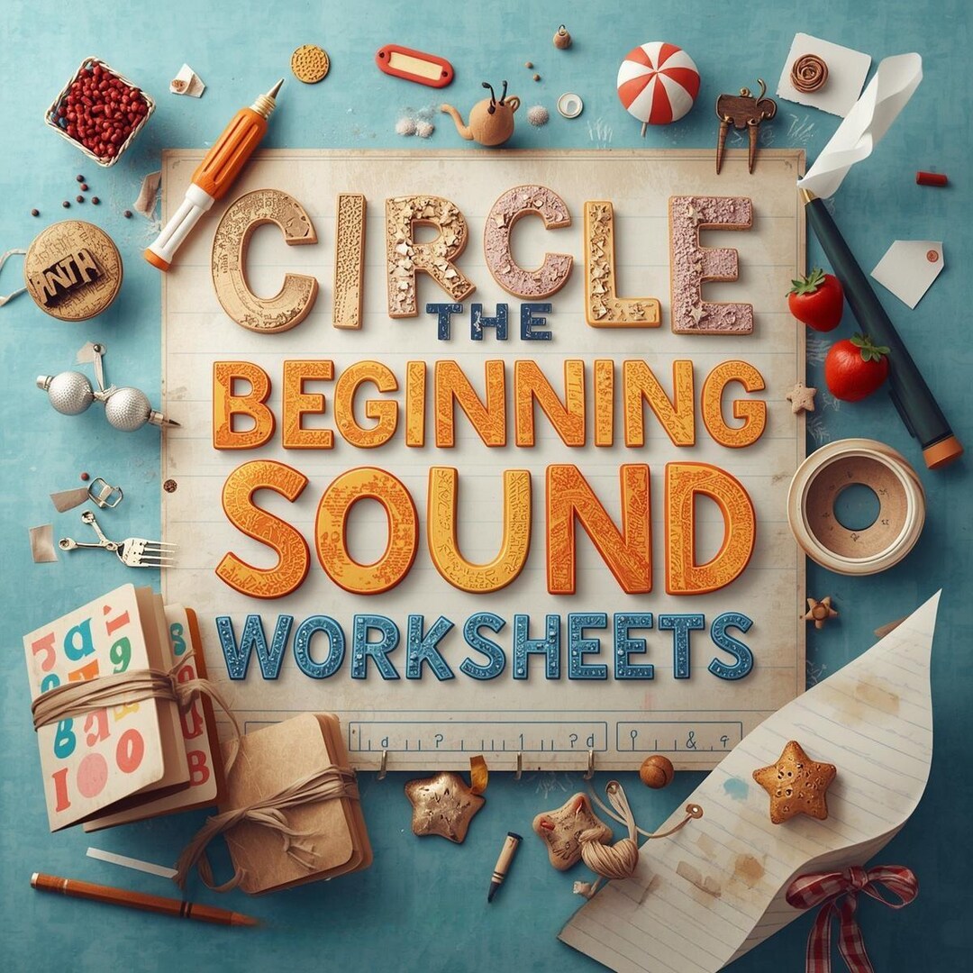 Circle the Beginning Sound Worksheets | Alphabet Phonics A–Z Activities ...