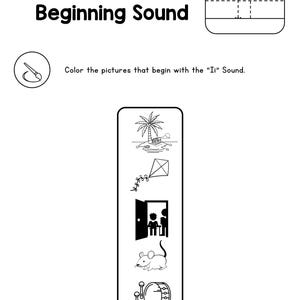Alphabet Phonics Worksheets: A-Z Beginning Sounds, Color It Activity ...