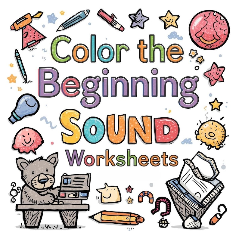 Hojas de trabajo para colorear los sonidos iniciales / Actividades ...