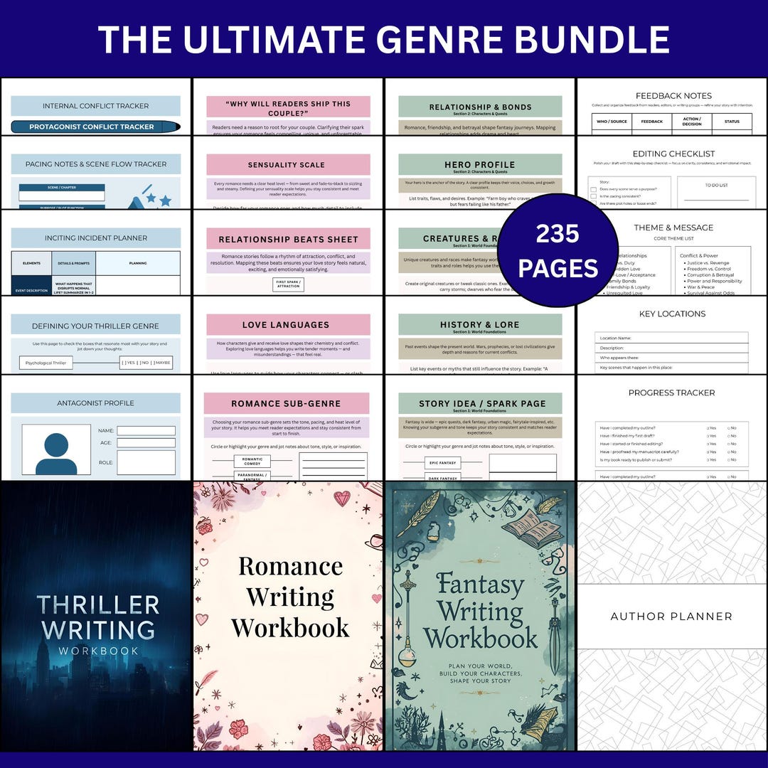 The Ultimate Genre Writing Bundle - Etsy