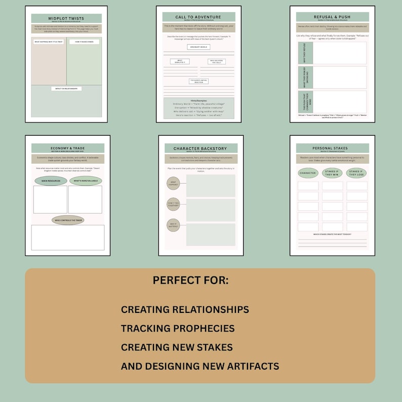 Fantasy Writing Workbook – Build Worlds, Create Characters, Craft Epic ...