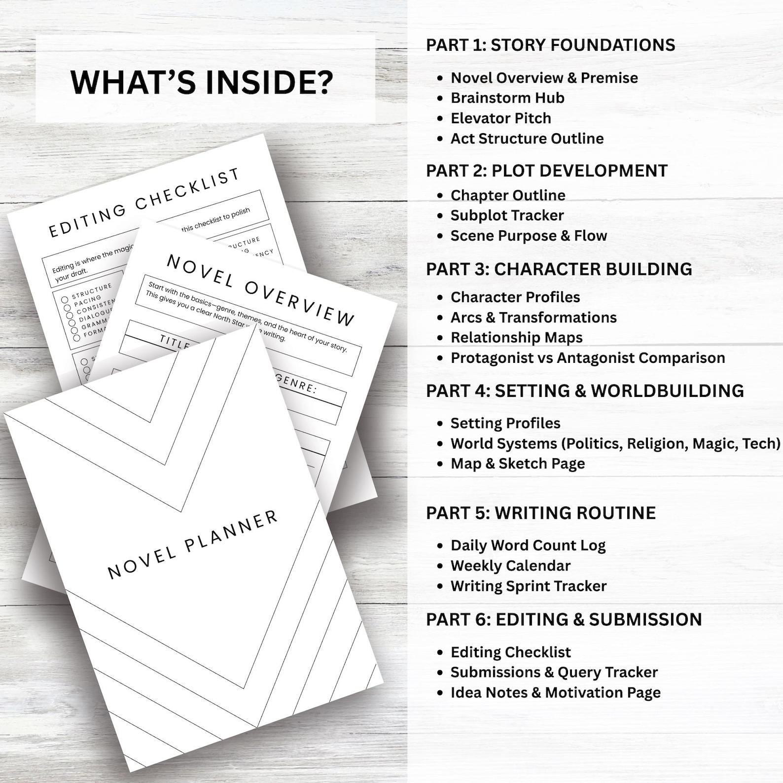 Novel Writing Workbook Bundle: Fantasy, Romance & Creative Writing ...
