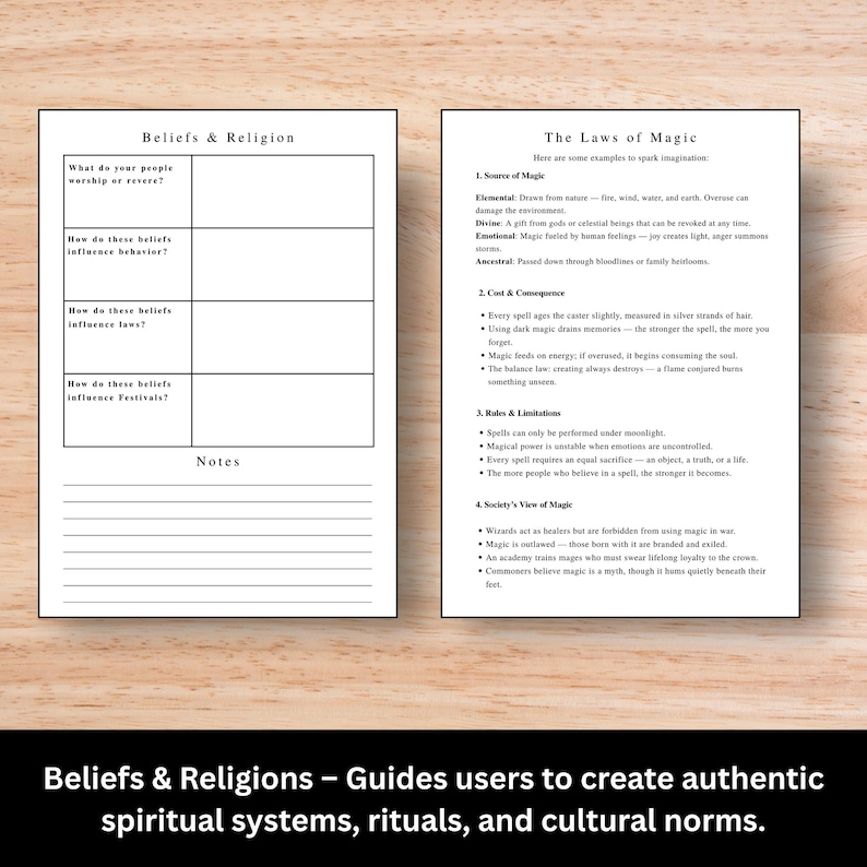 The World Building Guided Workbook - Etsy