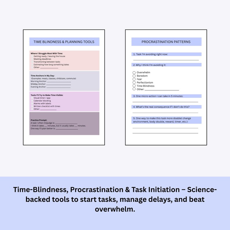 Neurodivergent Self-awareness & Life Skills Workbook - Etsy