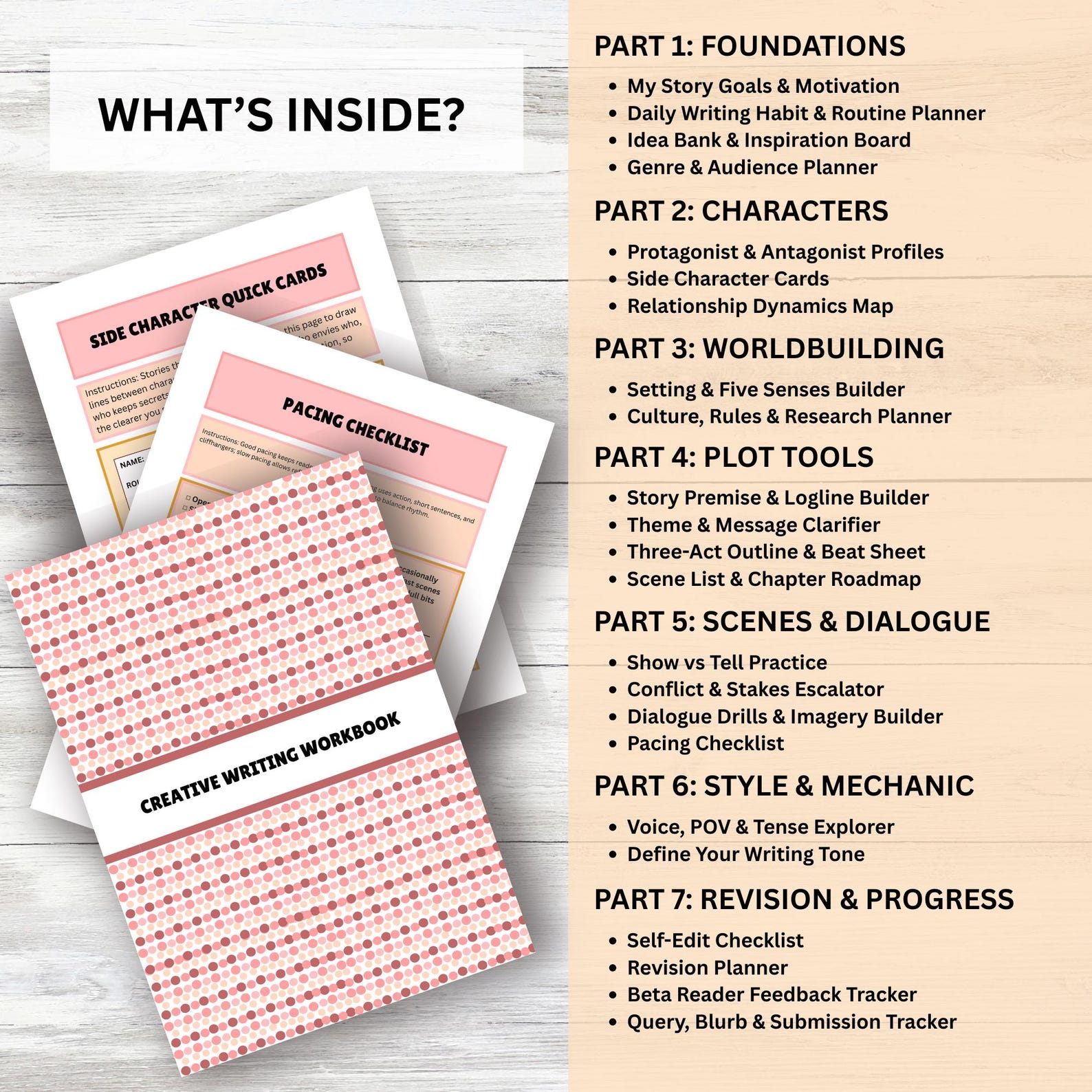 Novel Writing Workbook Bundle: Fantasy, Romance & Creative Writing ...