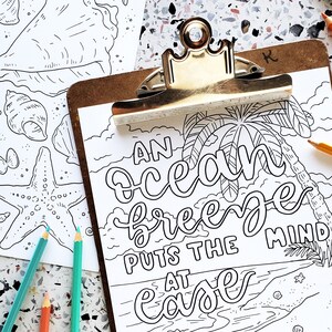 Beach Day Coloring Pages | Printable Coloring Sheets | Downloadable ...