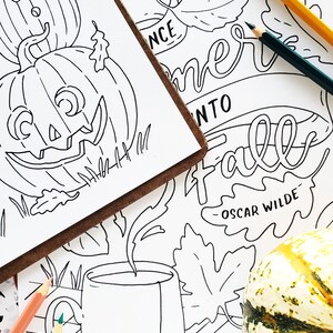 Spooky Fall Coloring Pages | Printable Coloring Sheets | Downloadable ...