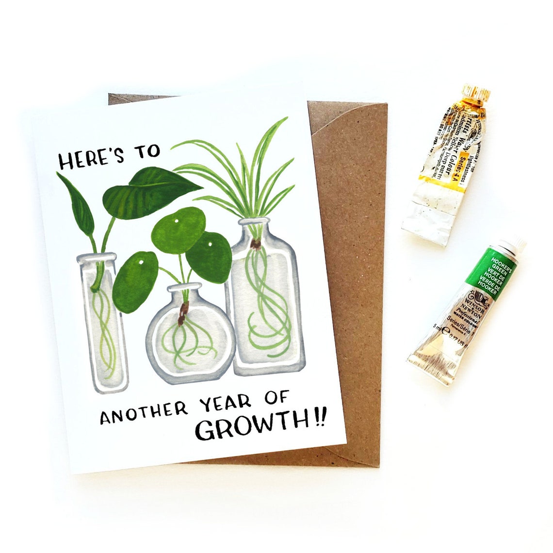 Plant Growth Birthday Card Plant Propagation Crazy Plant - Etsy