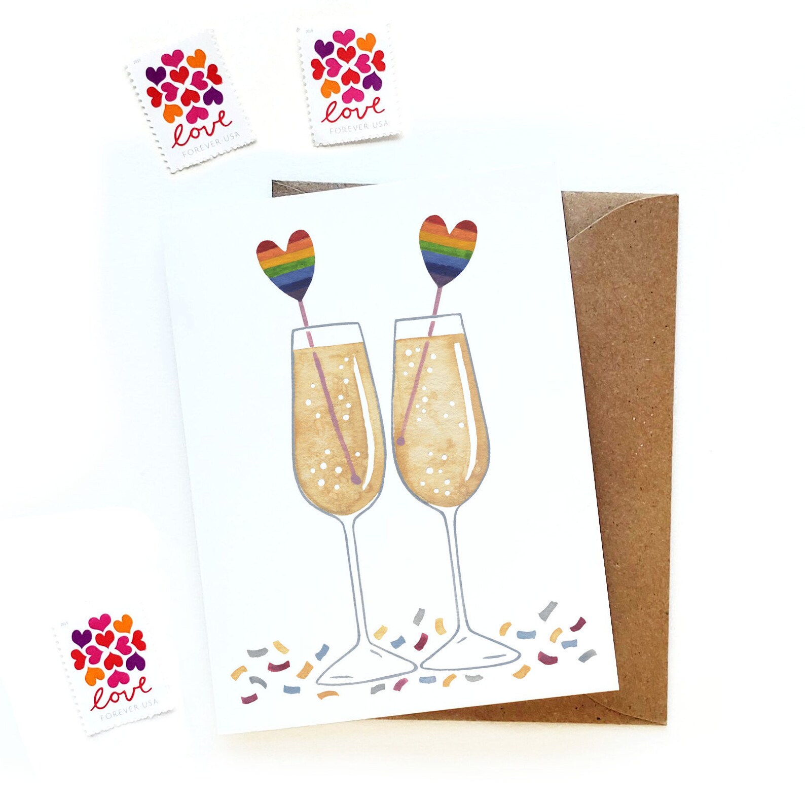 LGBTQ Wedding Card Love is Love Engagement Card Wedding - Etsy