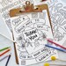 Thank You Essential Workers Coloring Pages Gratitude - Etsy