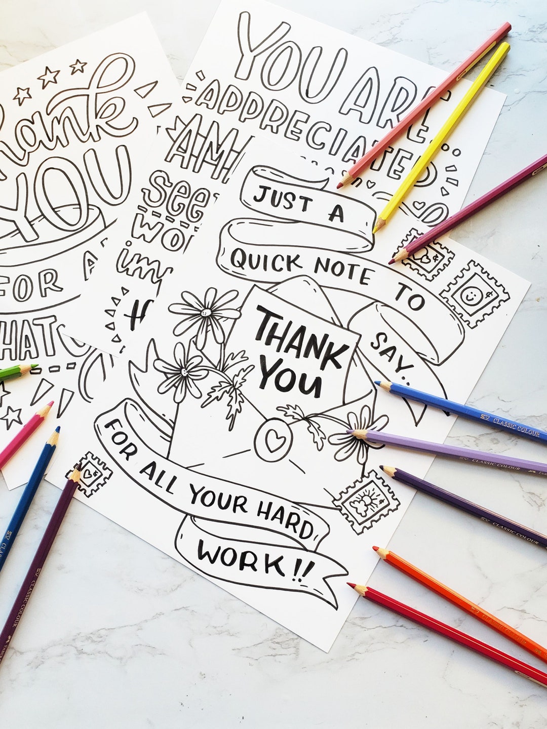 Thank You Essential Workers Coloring Pages | Gratitude Coloring Pages ...