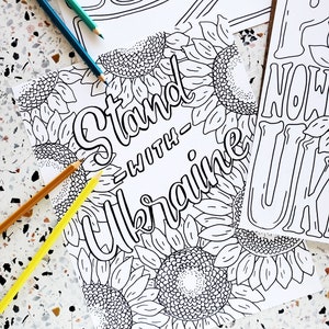Support Ukraine Coloring Pages | Putin Sucks Protest Posters - Etsy