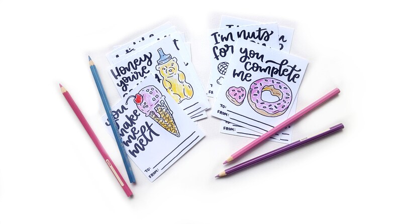 Download Valentine's Day Coloring Food Puns | Set of 12 Instant ...