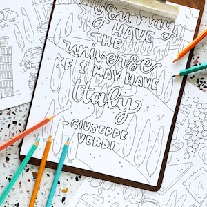Summer in Italy Coloring Pages | Printable Coloring Sheets ...