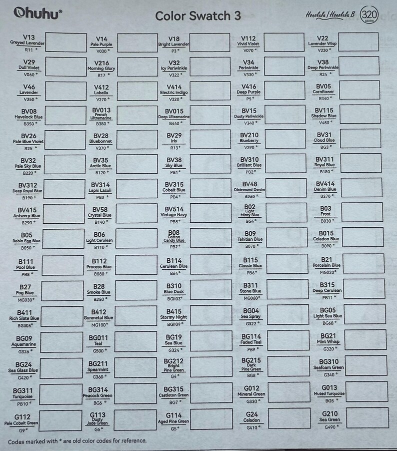 Ohuhu -B05 (B050)-B06 (B110)-B08 (PB7)-B09 (B070)-B015 (B090)-B111 (PB8 ...