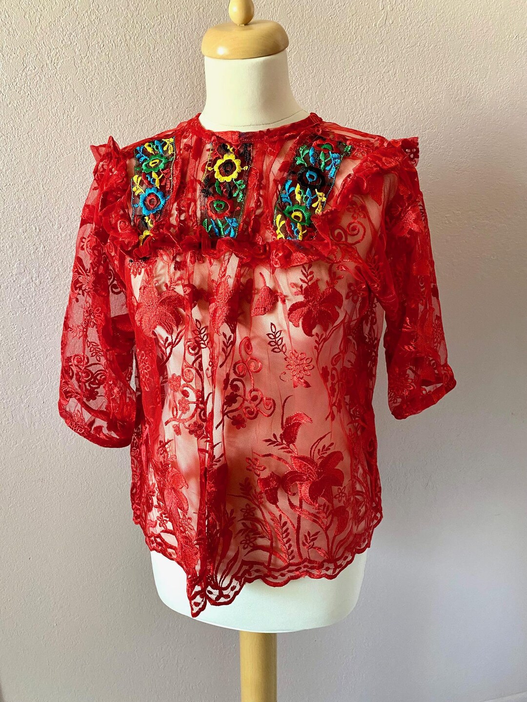 Oaxacan Zapotec Lace Over-blouse Traditional Indigenous Gala Textile ...