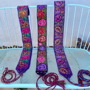 Chiapas Wrap Belts / ONE - FAJA Traditional Zinacatan Floral ...