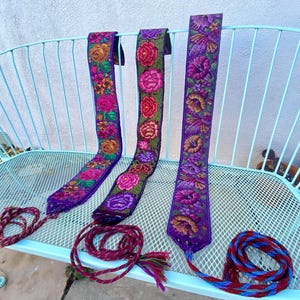 Chiapas Wrap Belts / ONE - FAJA Traditional Zinacatan Floral ...