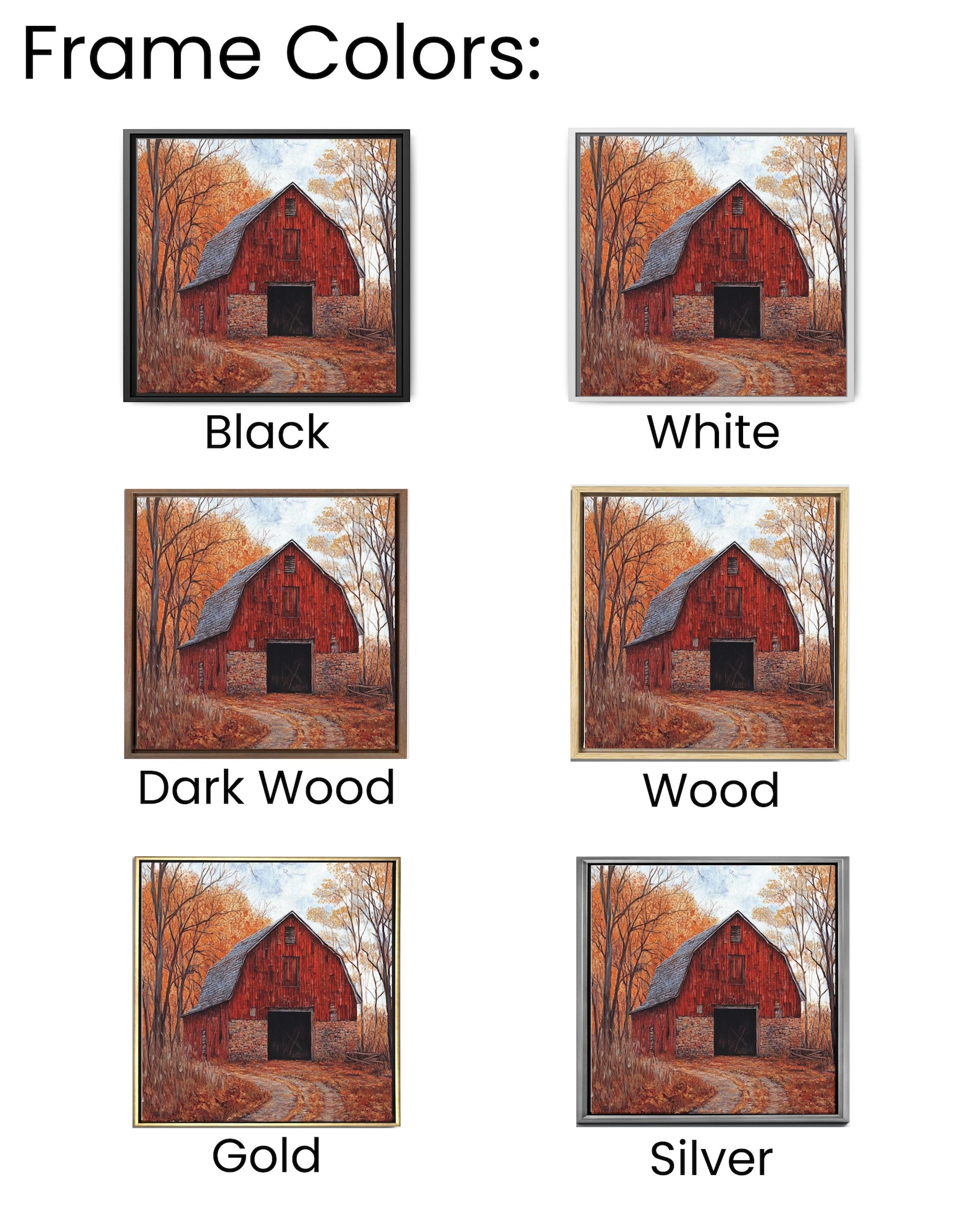 Rustic Red Barn Canvas Print: Farmhouse Wall Art - Etsy