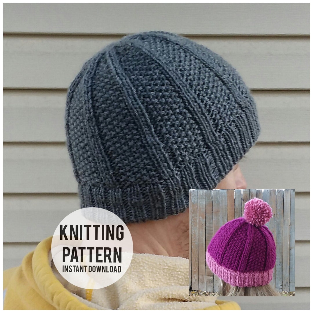 Hat Knitting Pattern Adult Hat Pattern Child Hat Pattern - Etsy Canada
