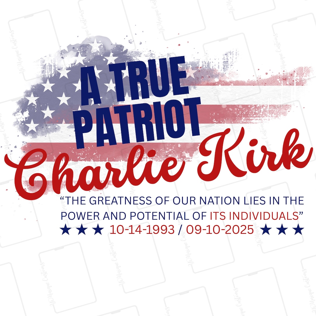 Charlie Kirk | Freedom | TPUSA | Turning Point USA | Flag | PNG ...